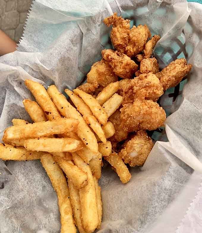 This fried shrimp basket delivers crispy, golden perfection that'll make you forget every mediocre seafood meal you've ever endured.