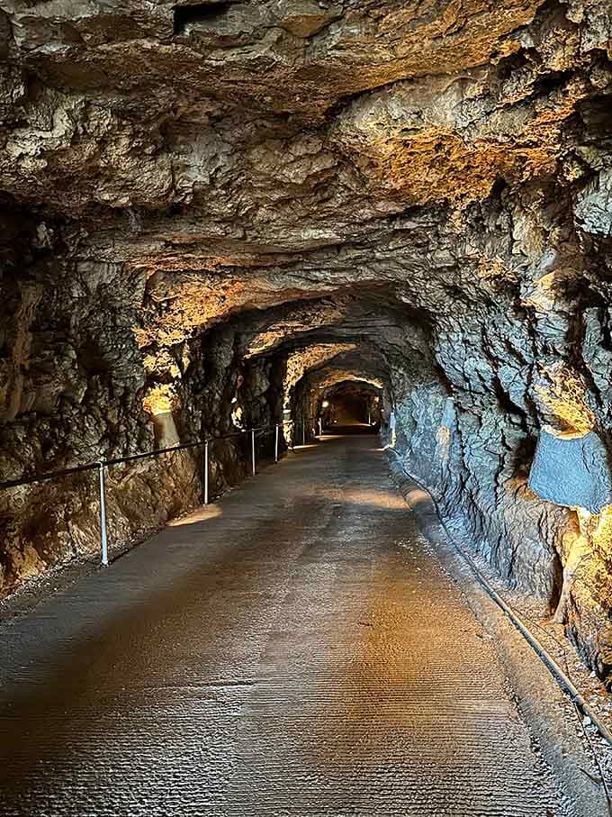 The well-lit pathways make exploring easy, so you can focus on the jaw-dropping geology all around you.