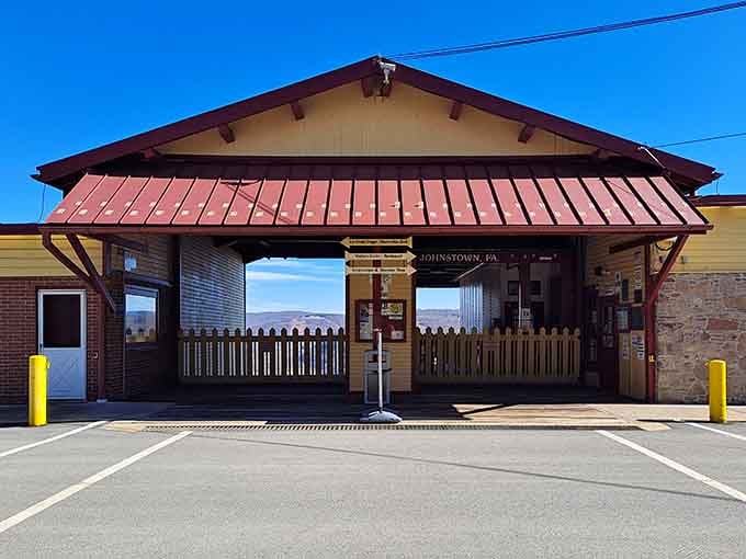The Inclined Plane's entrance promises an adventure that's equal parts thrilling and terrifying, depending on your relationship with heights and gravity.