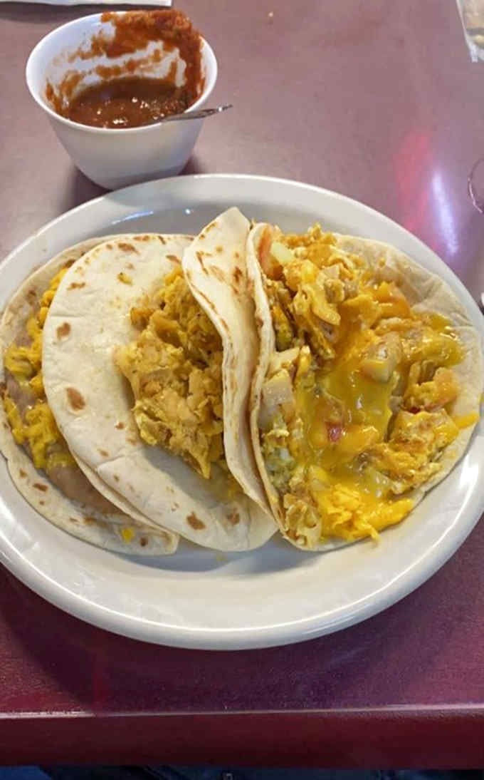 This is what happens when breakfast tacos decide to show off, and we're all better for it.