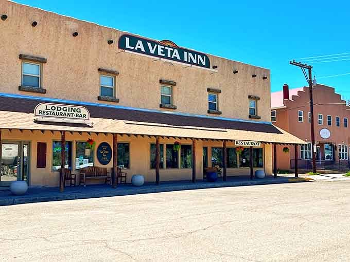 La Veta Inn has been anchoring this main street since the frontier days, still welcoming travelers with style.