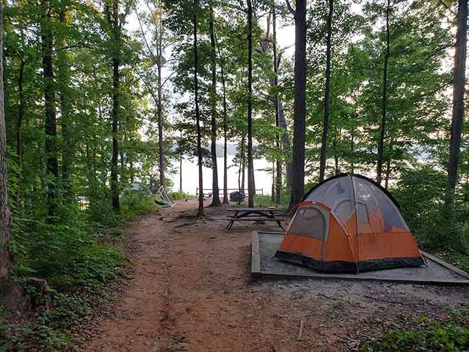 Wake up to this view and suddenly sleeping on the ground doesn't seem like such a bad idea after all.