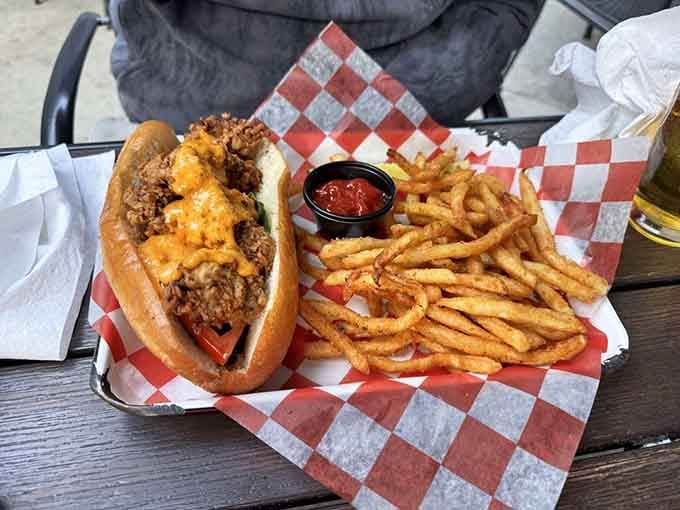 That Oyster Po' Boy looks like it took a vacation from New Orleans and decided to stay in Kentucky.