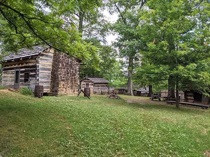These historic cabins whisper stories of frontier life, making you grateful for modern plumbing while appreciating simpler times.