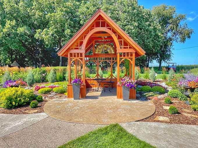 This gazebo proves that even without Pinterest, our ancestors knew how to create the perfect spot for contemplation and conversation.
