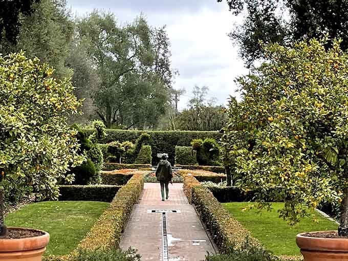 The Japanese garden's peaceful pond and bridge offer the kind of tranquility that makes your blood pressure drop just looking at it.