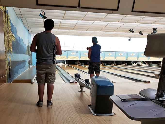 Two bowlers, countless pins, and the timeless pursuit of knocking things down in the most satisfying way possible.