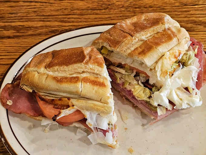 This sandwich is so overstuffed it makes a Dagwood look like an appetizer for a small bird.