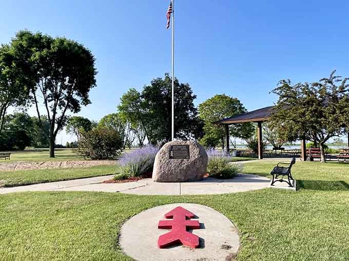 Red Arrow Park sits along the Menominee River, where nature meets community without charging an admission fee for either.