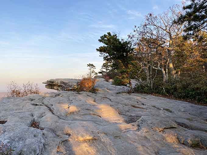 Golden hour transforms the rock into something magical, painting everything in that perfect Instagram-worthy glow you can't fake.