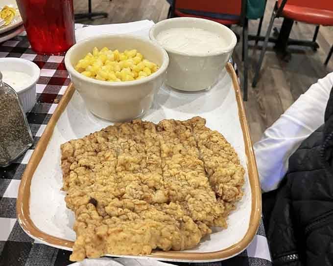 Even the kids' portion looks like it could feed a small army of hungry adults.