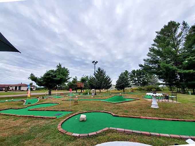 Mini golf courses dot the landscape, providing family entertainment that won't require taking out a second mortgage for admission.