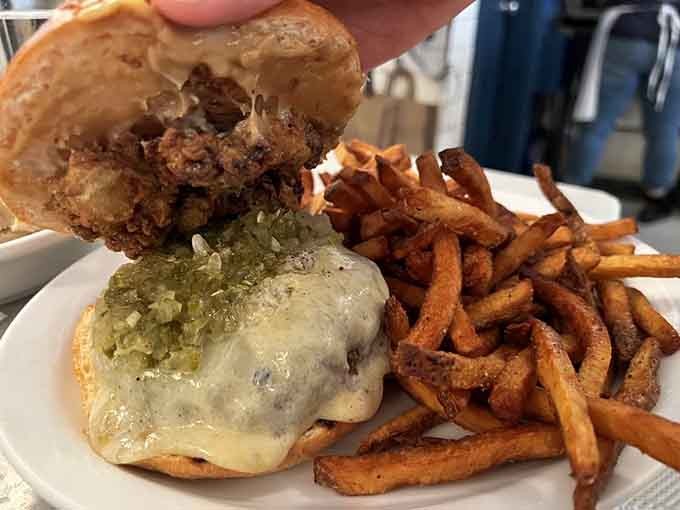 When a burger shows up at a seafood temple, you know it earned its place on the menu.