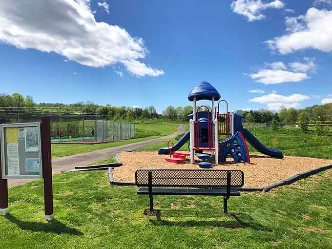 Even the playground equipment here gets to enjoy views that would make a real estate agent weep with joy.