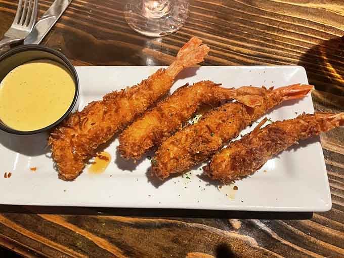 Coconut shrimp with that perfect crunch and honey mustard sauce is basically vacation on a plate.