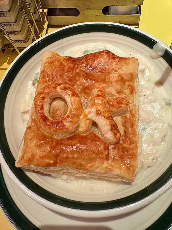 When pot pie comes branded with the OK logo, you know someone's taking pride in their work.