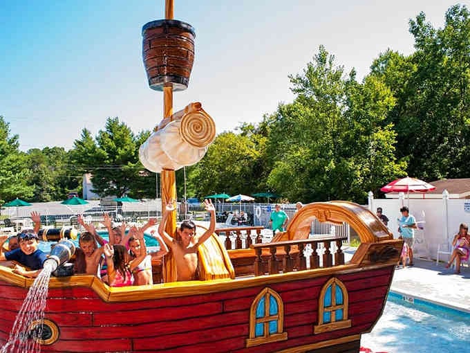 That pirate ship isn't going anywhere, but kids' imaginations will sail to places Google Maps has never heard of.