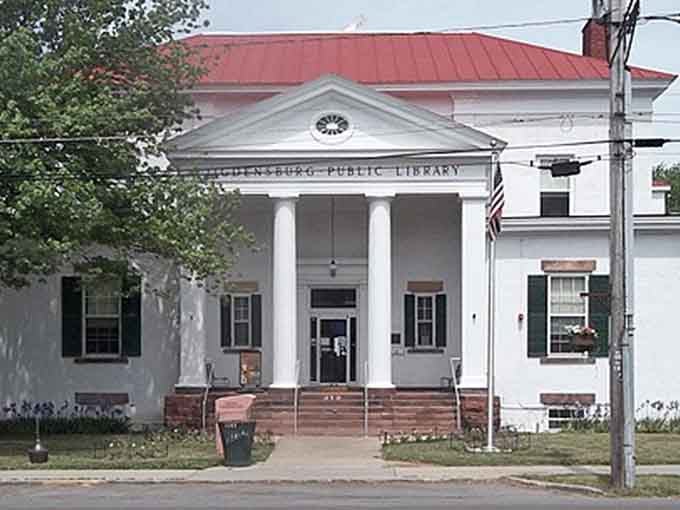This classic library building proves that small towns still value the written word and community gathering spaces.