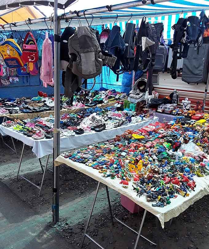 Backpacks, toys, and trinkets create a kaleidoscope of possibilities for every age and interest.