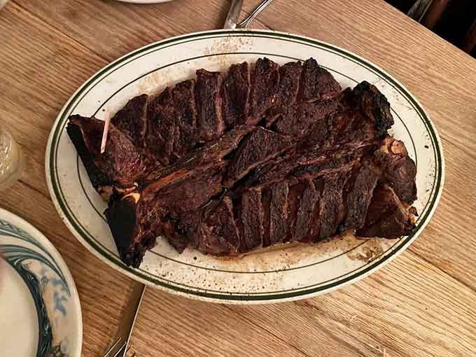 The porterhouse for three is basically a family reunion on a platter, bringing people together through superior meat.