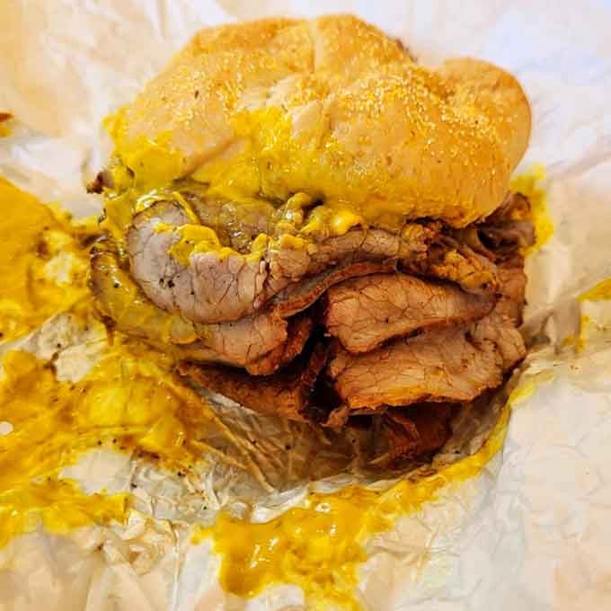 Extra mustard transforms good into glorious, proving that sometimes more is definitely more when it comes to condiments.