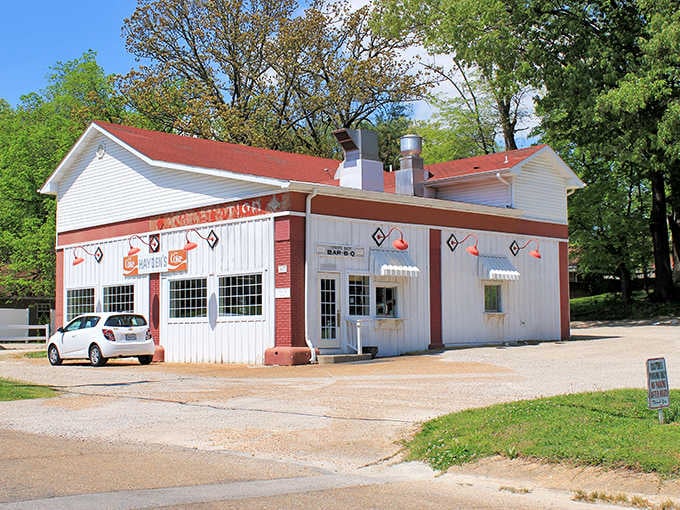 The vintage drive-in building showcases the kind of nostalgic charm that makes this town feel authentically rooted in history.