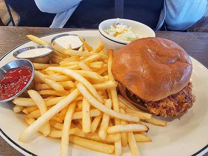 This chicken sandwich and fries combo could make a vegetarian seriously reconsider their life choices.