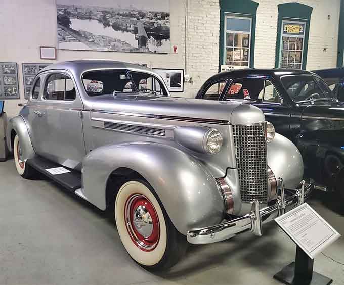 This 1937 silver stunner looks like it just rolled off the set of a classic Hollywood film.