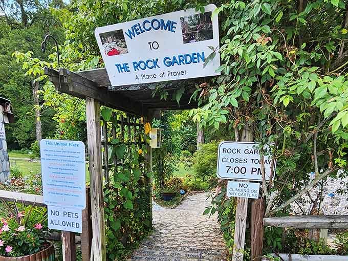 That welcome sign isn't kidding when it calls this a place of prayer and wonder.