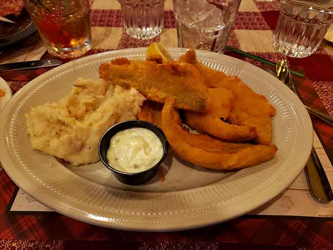 The Friday fish fry comes with all the fixings, because in Wisconsin, we take our weekly fish tradition seriously.