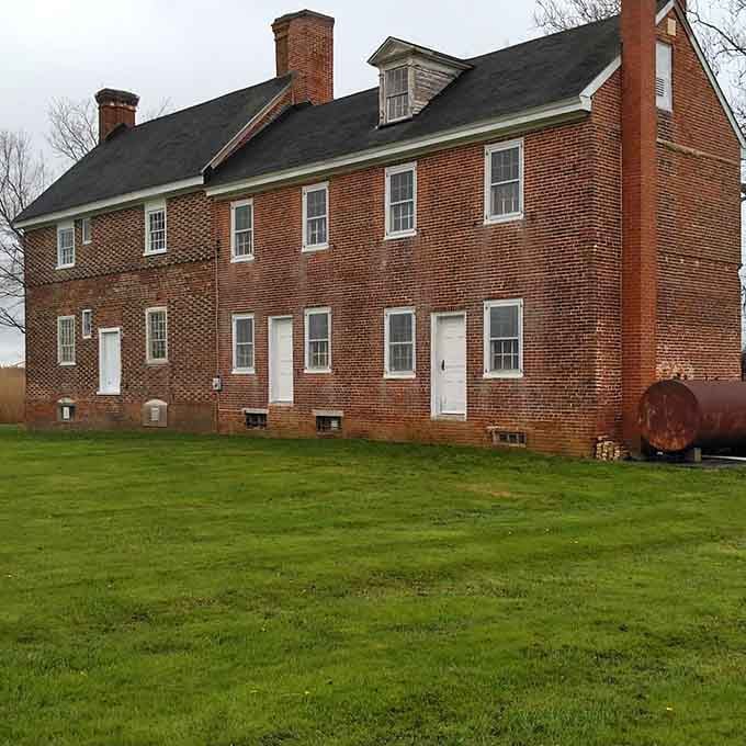 Classic colonial brick construction at its finest, this historic house has weathered centuries with remarkable grace and dignity.