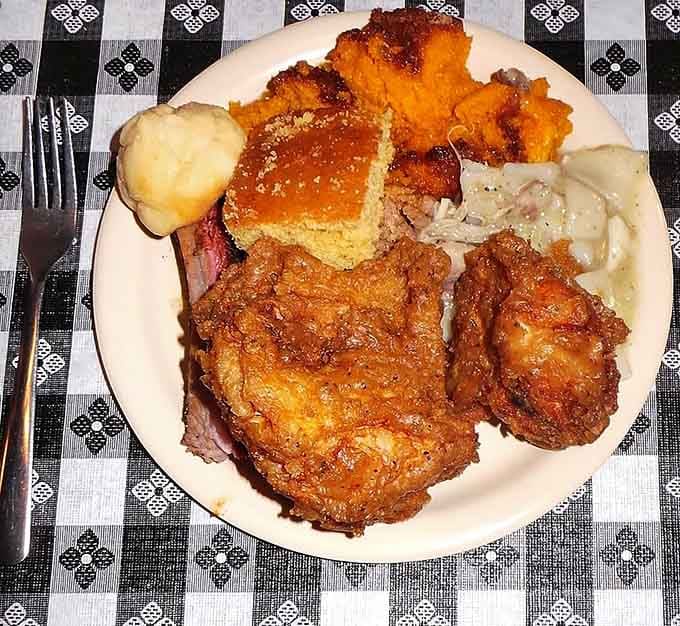 Golden, crispy fried chicken that would make your grandmother nod approvingly and reach for seconds herself.
