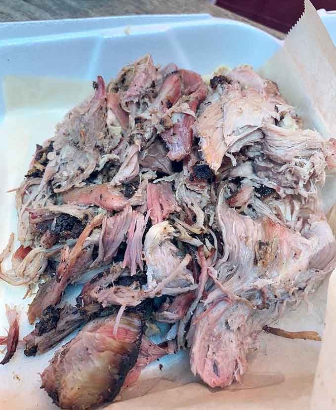 Pulled pork so tender it practically falls apart if you look at it wrong, in the very best way.