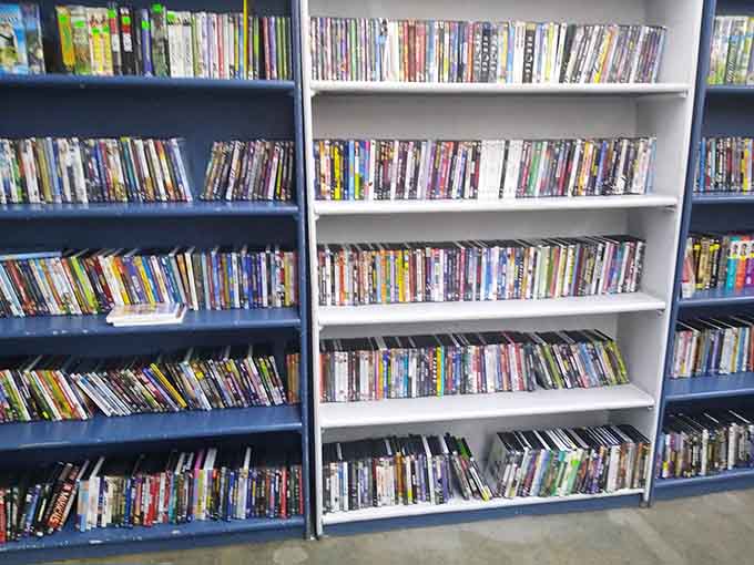 DVDs and media galore, because streaming services don't have everything and physical media never buffers during the good parts.