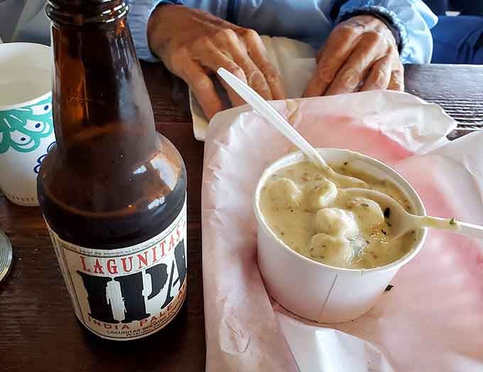 Pairing local craft beer with clam chowder is the kind of sophisticated decision your doctor approves.