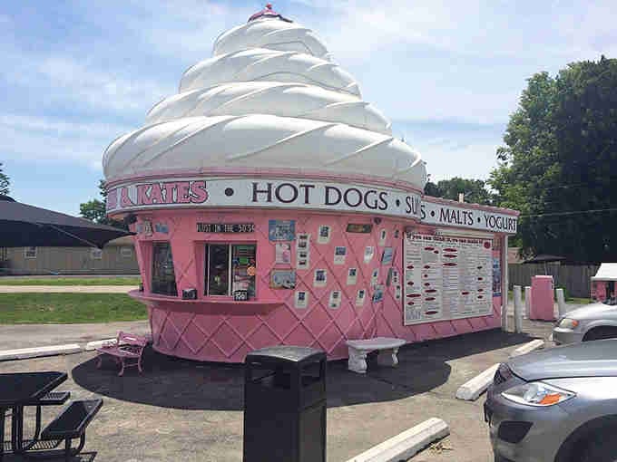That giant pink ice cream cone isn't a fever dream, it's real Americana serving up sweet treats and nostalgia.