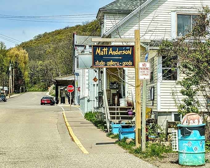 Colorful storefronts and hillside backdrops prove that art galleries belong in places where inspiration literally surrounds you on all sides.