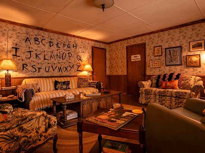 That floral couch has seen some things, but don't worry, the only drama here involves choosing your Instagram filter.