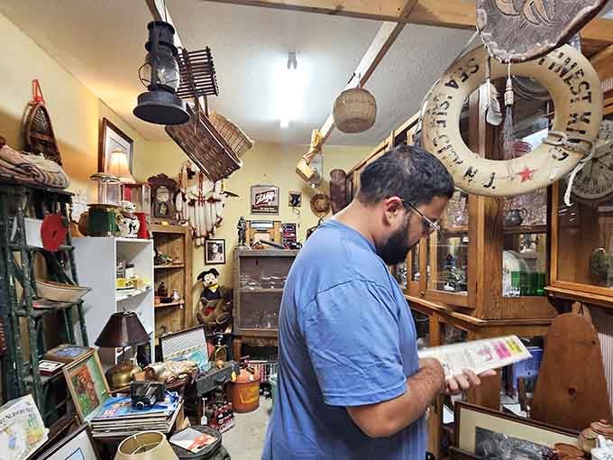 Every dealer booth tells its own story, curated with the kind of care that separates collectors from hoarders.