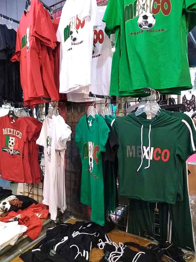 Mexico soccer jerseys in patriotic colors that'll have you ready for game day without the department store markup.
