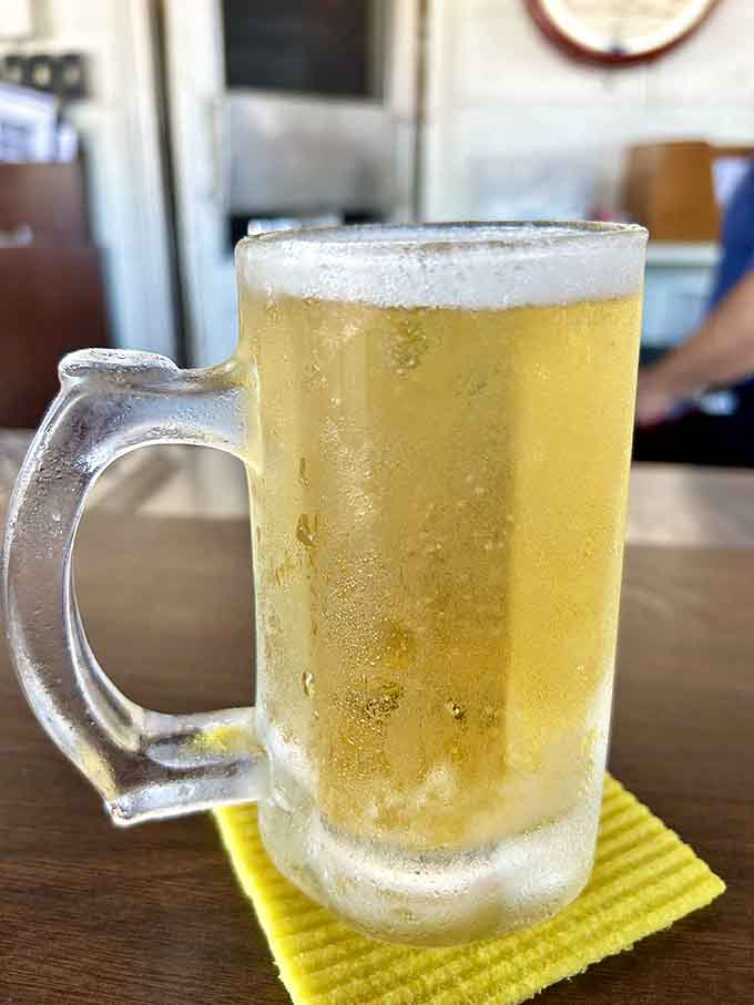 Draft beer in a frosted mug pairs with smoked fish like peanut butter meets jelly.