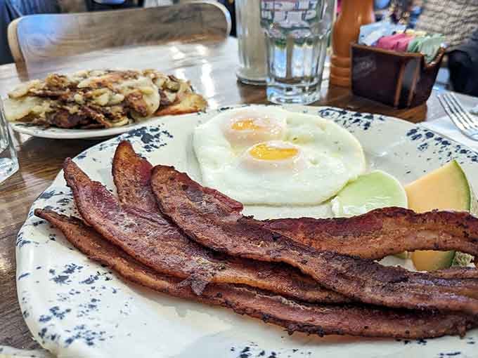 When bacon comes out looking this good, you know someone in the kitchen takes breakfast seriously.