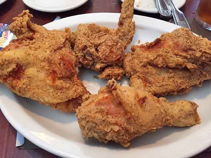 Golden, crispy perfection that would make Colonel Sanders hang up his apron and admit defeat gracefully.