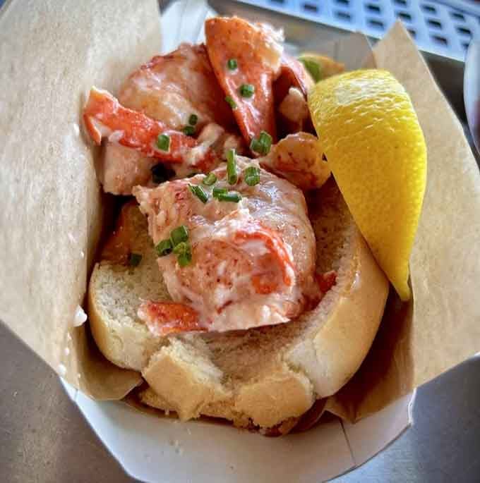 Fresh lobster meat glistening with lemon mayo on a toasted bun is Cape Cod's love language.