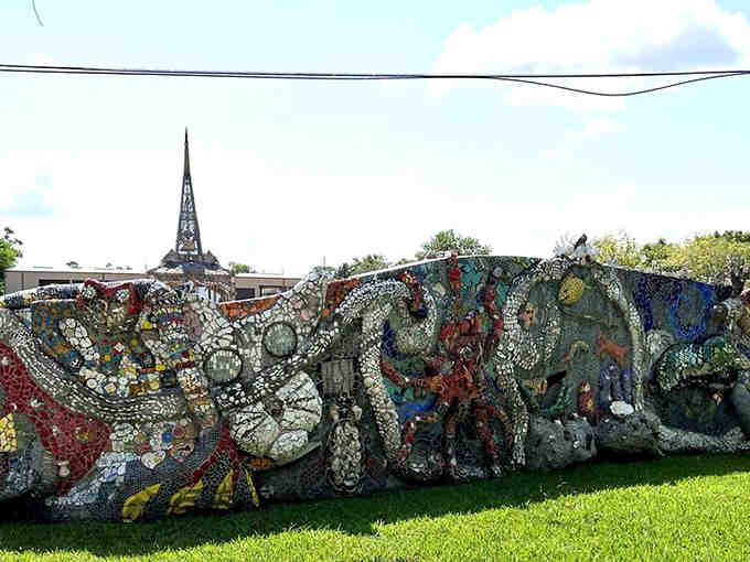 Smither Park's mosaic wall proves community art can be both collaborative and absolutely stunning to behold.