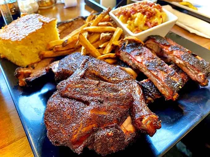 Chicken that's been treated with respect in the smoker, proving poultry deserves the barbecue spotlight too.