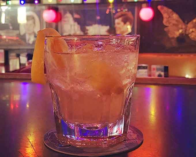 The Sweet Bourbon Apple arrives perfectly chilled, because sophistication doesn't end when the world does, apparently.