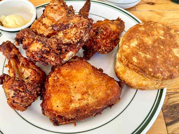 That crackling crust and juicy interior prove some things are worth the drive, the wait, and the calories.