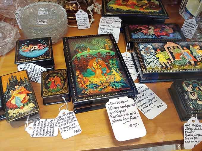 Russian lacquer boxes so intricately detailed, they make modern gift wrap look like it's not even trying anymore.