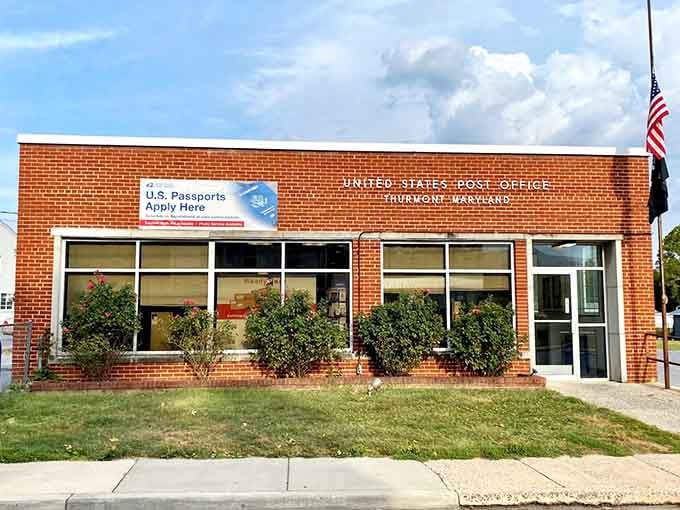Even the post office looks charming here, which is saying something most post offices can't claim.